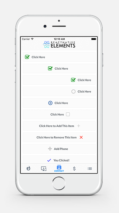 CheckBox React Native Elements